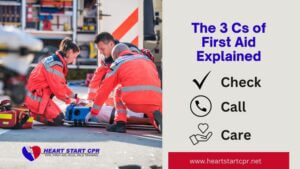 Three C's of First Aid Protocol - Check, Call, and Care