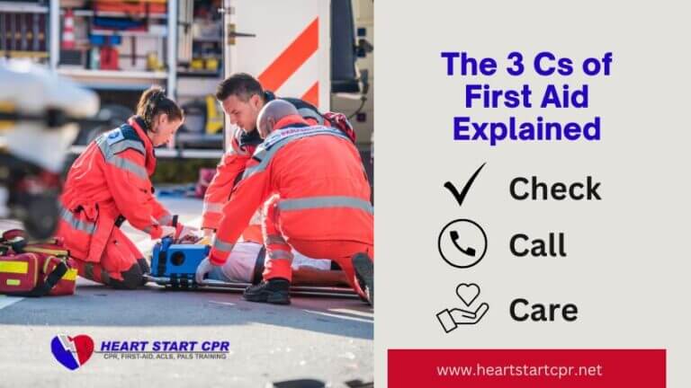 Three C's of First Aid Protocol - Check, Call, and Care