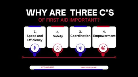 Three C's of First Aid Protocol - Check, Call, and Care