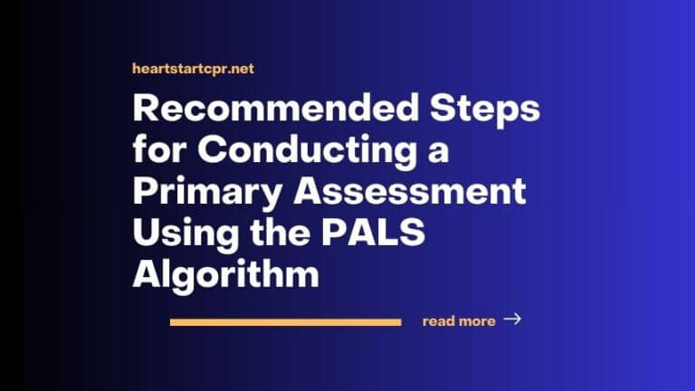 Steps for Conducting a Primary Assessment Using the PALS Algorithm